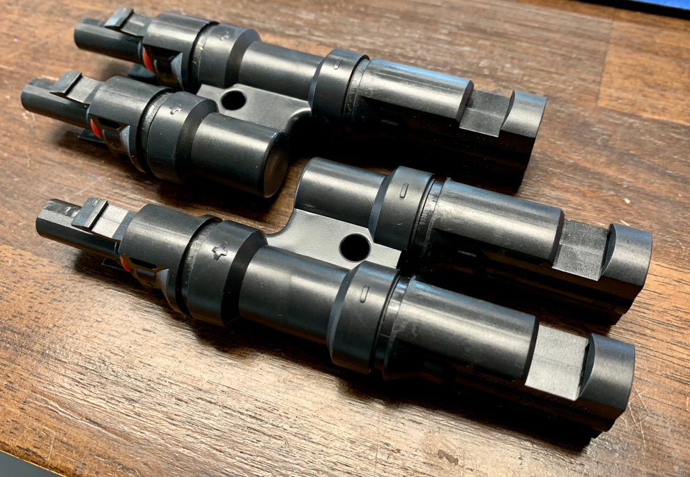 Solar MC4 Connector T-Branch 2 to 1 Splitter MMF + FFM Pair – Mike's ...